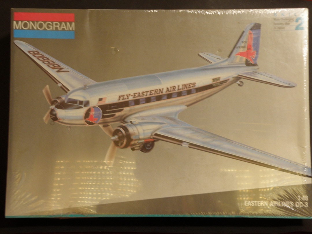 EASTERN AIRLINES DOUGLAS DC3 - Unbuilt Kit Scale 1/48 - SEALED1 Kit ...