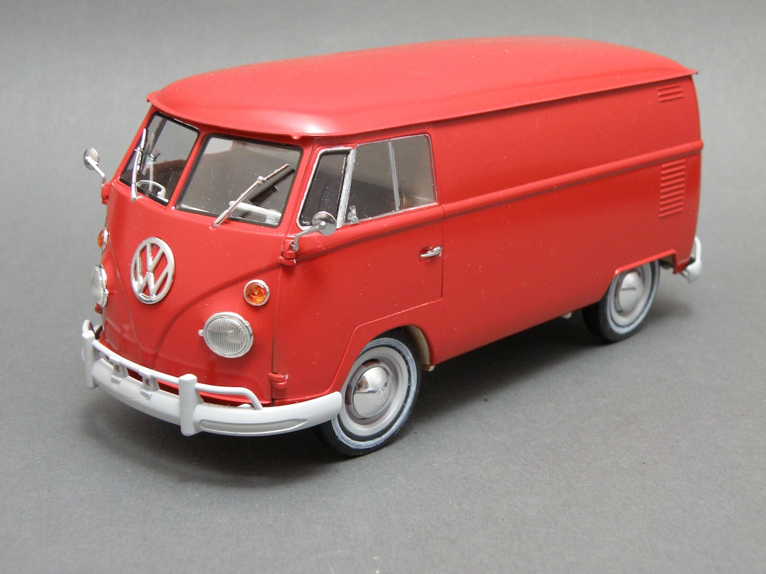 VW Bus, Panel Van - 1/24 Scale Built, Handcrafted, Unique Piece, Bus ...