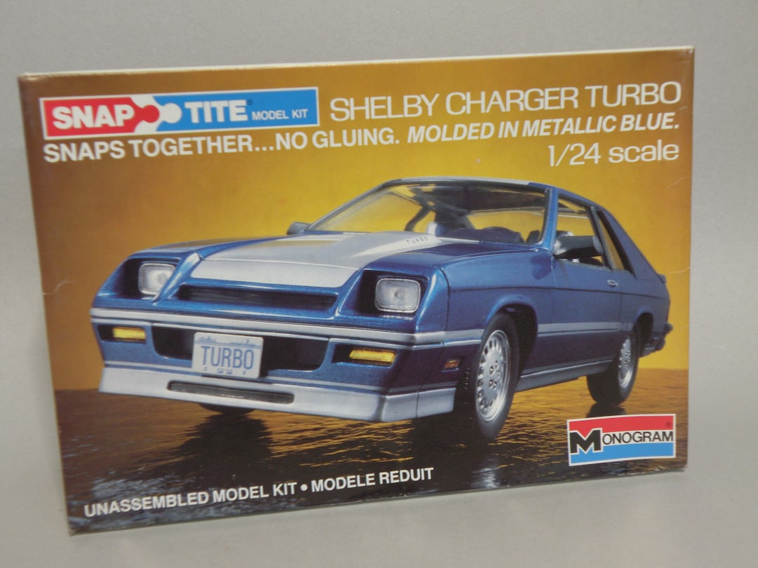 SHELBY DODGE Charger - Unbuilt Kit Scale 1/25 1/24 - Kit, Model Car ...