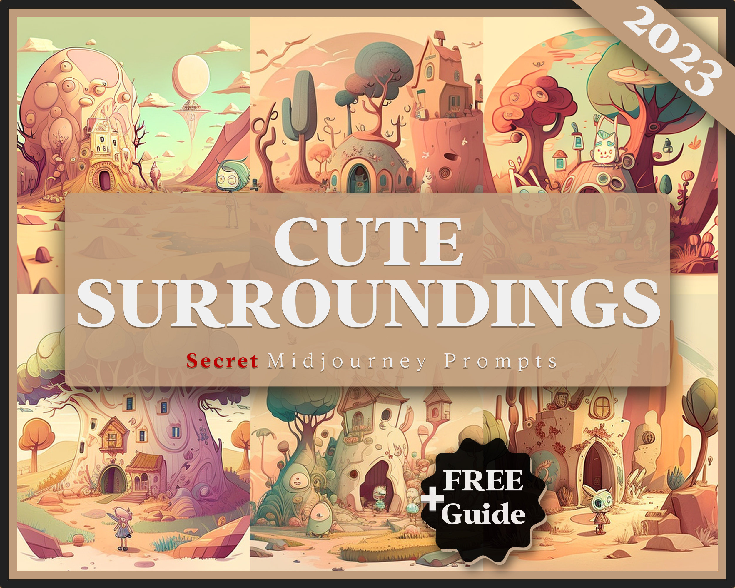 Midjourney AI Prompt Template for Cute Surroundings, Customizable ...