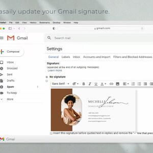 Modern Email Signature Template With Logo/photo, Editable Canva Email ...