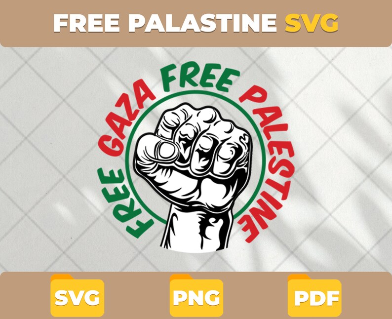 Free Palestine SVG, I Stand With Palestine for Their Freedom Free, Gaza ...
