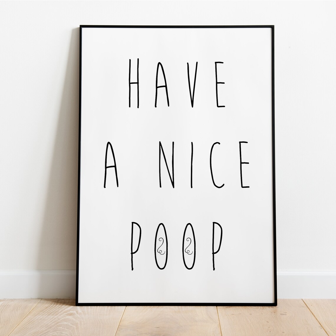 Have A Nice Poop Bathroom Wall Art Bathroom Decor Wall Art - Etsy