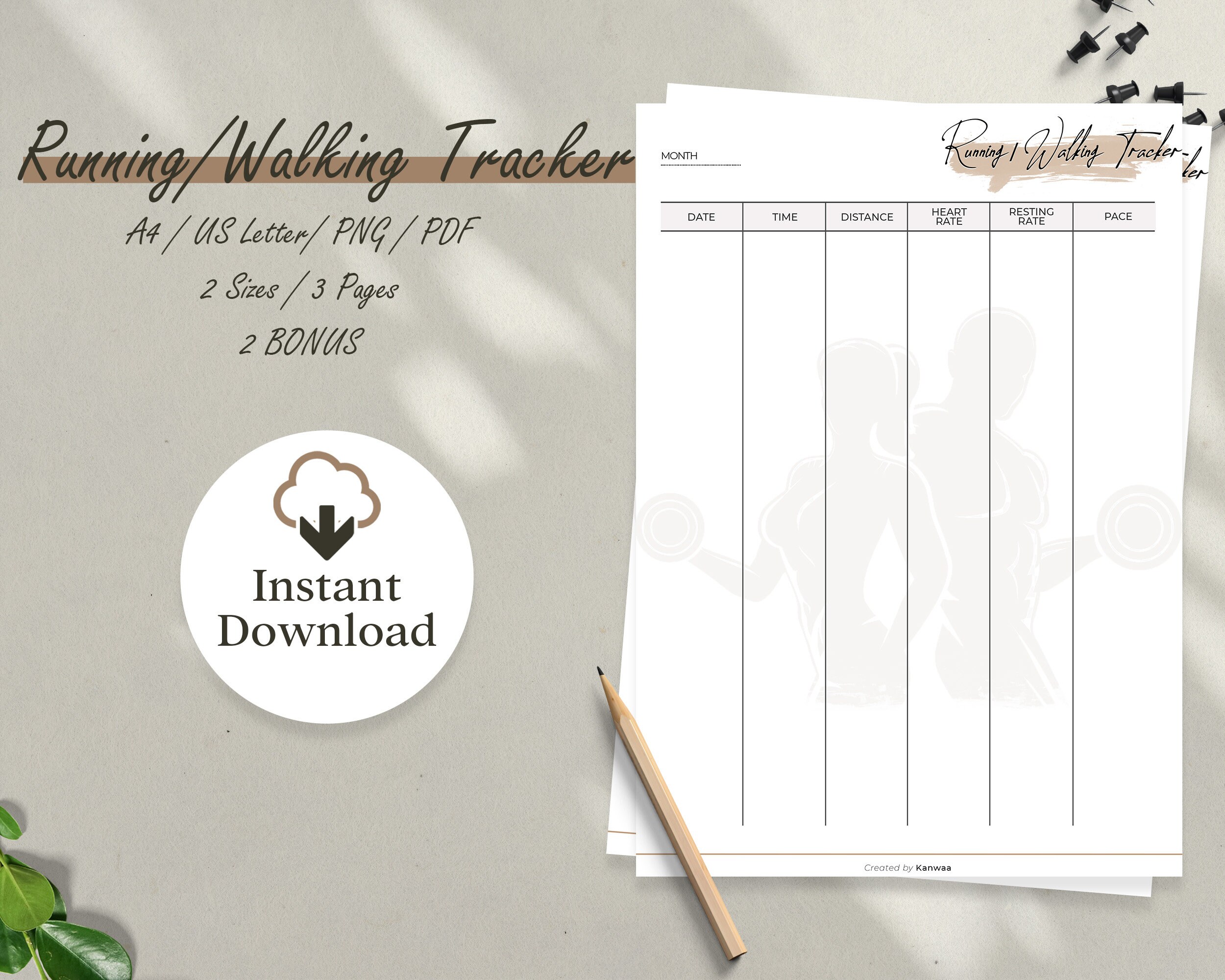 Running/walking Tracker, Habit/journal/planner/calender,meal/health ...