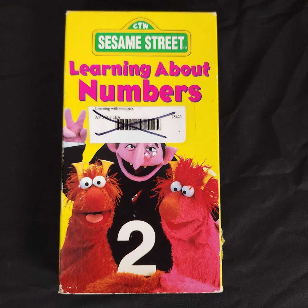 Sesame Street Learning About Numbers VHS 1986 Jim Henson - Etsy