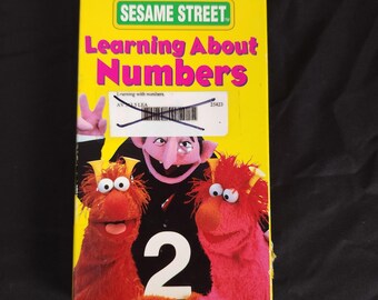 Sesame Street Learning About Numbers VHS 1986 Jim Henson - Etsy