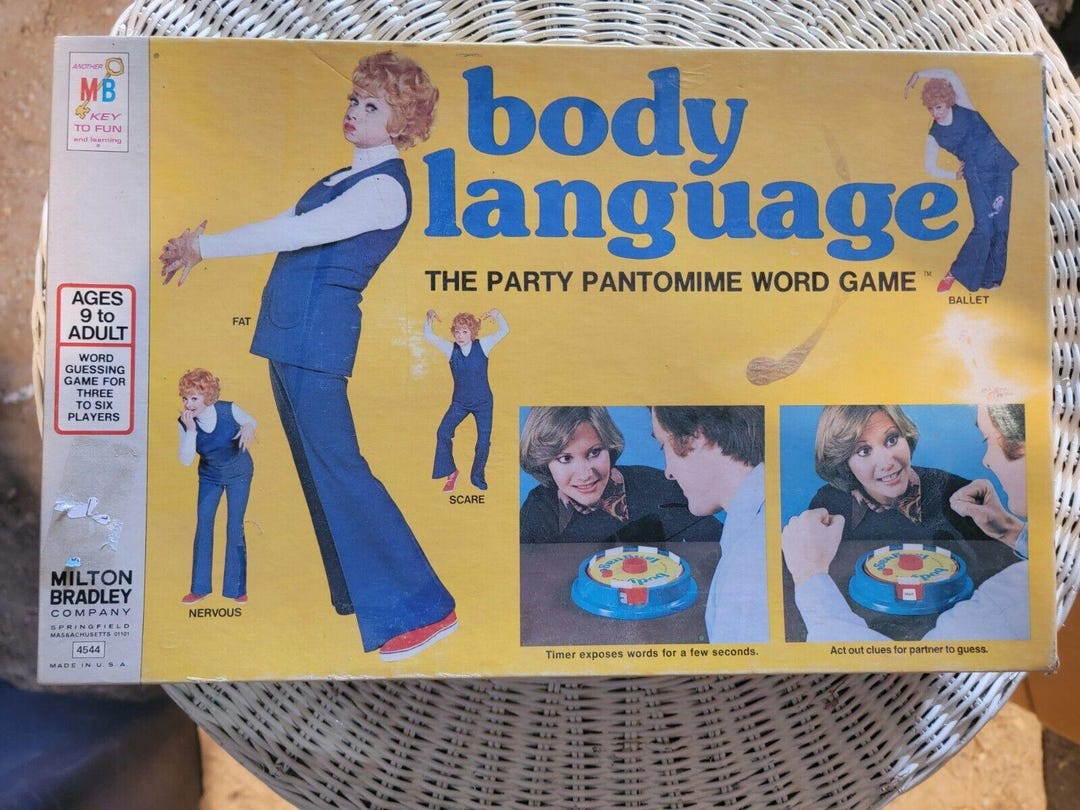 1975 Body Language Board Game Complete Milton Bradley - Etsy