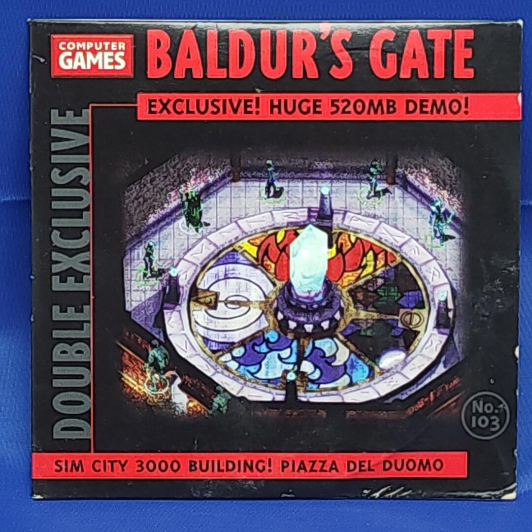 Baldur's Gate PC Demo Disc No. 103 With Simcity 3000 Building Piazza ...