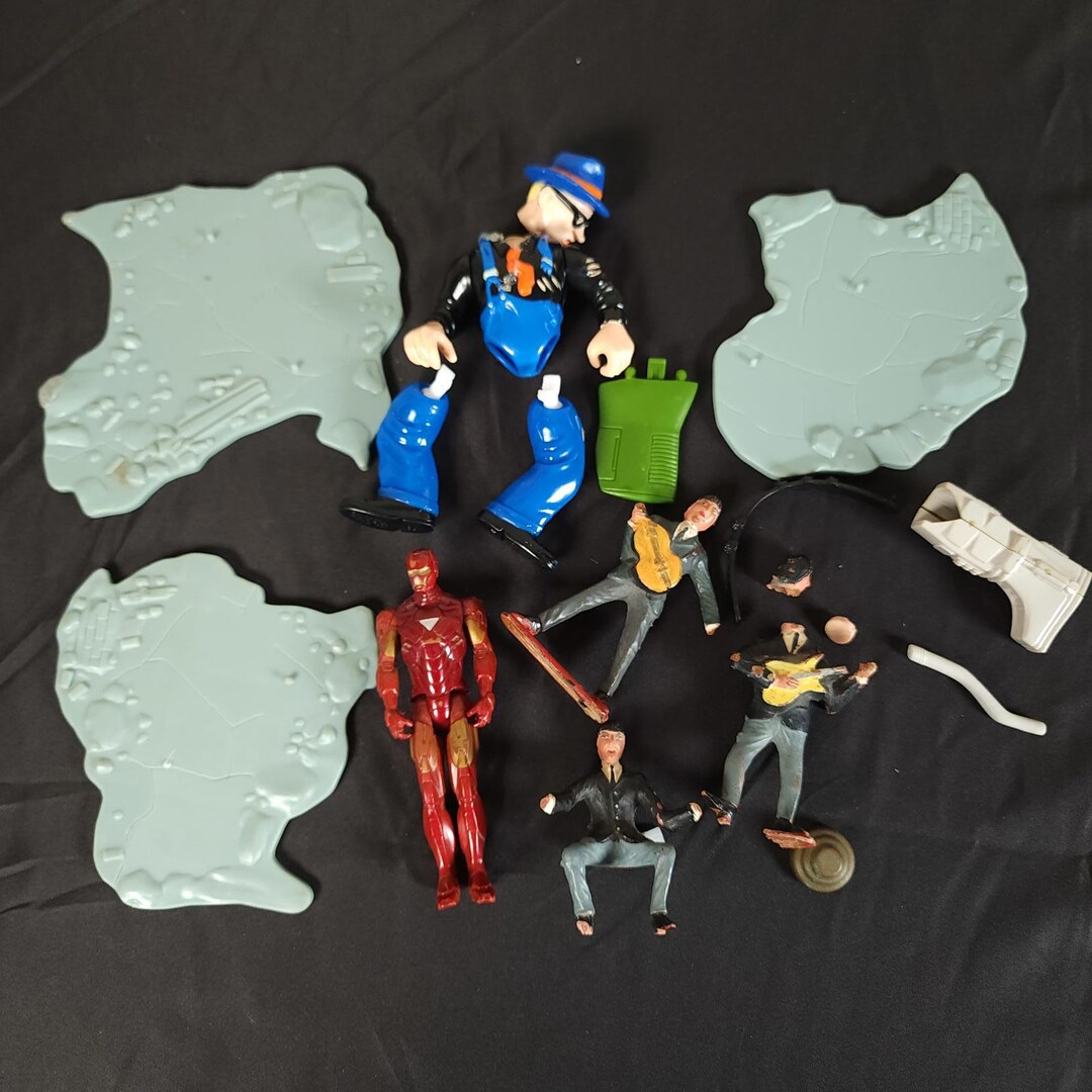Marvel Hardee’s 1995 Iron Man Playset Parts Broken Toys Lot - Etsy