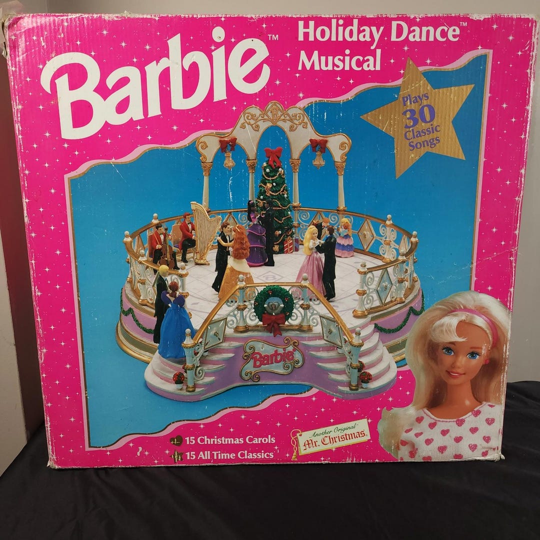 Barbie Holiday Dance Musical Carousel Mr. Christmas 1997 Never Used ...