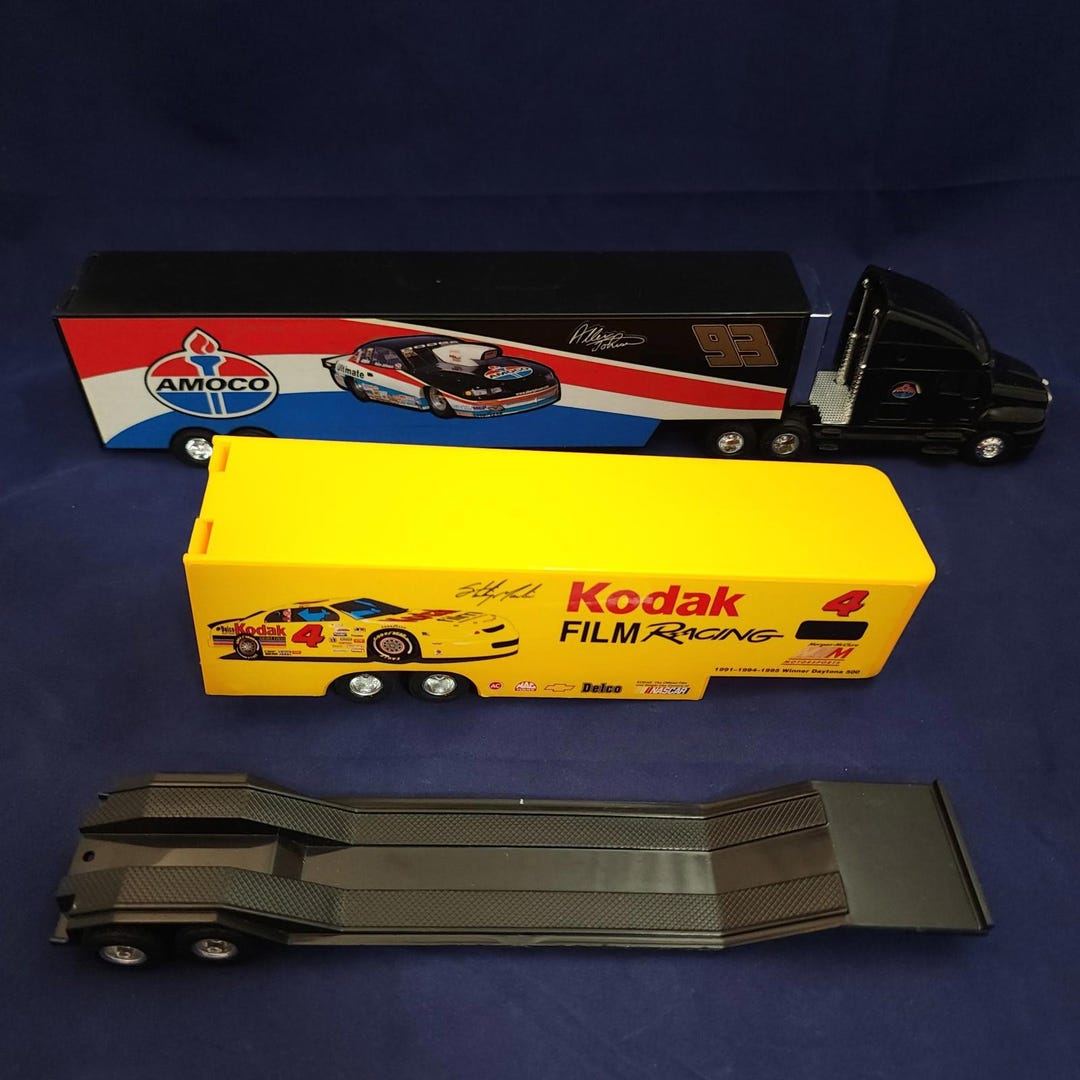Racing Champions Amoco Kodak Ertl Nascar Transporters Lot of 3 Vintage ...