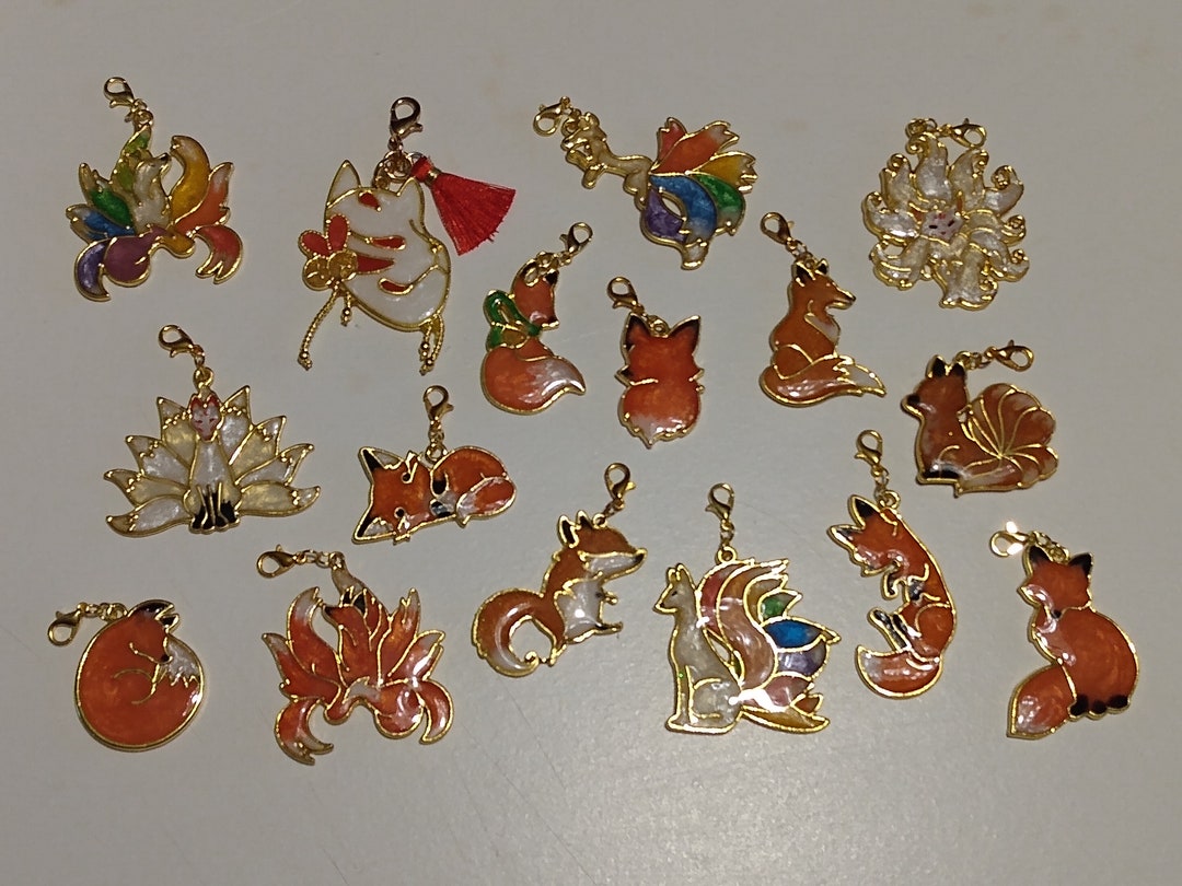 Fox Charm Fox Key Ring Fox Ornament - Etsy