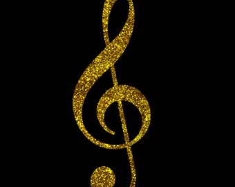 Gold Music Notes Png - Etsy
