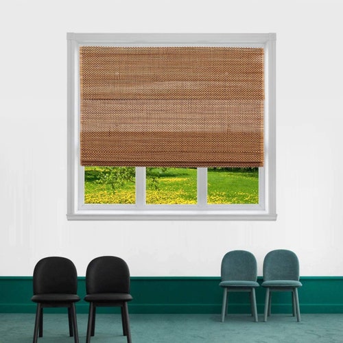 MOOD Cordless Bamboo Roman Shades Woven Collection - Etsy