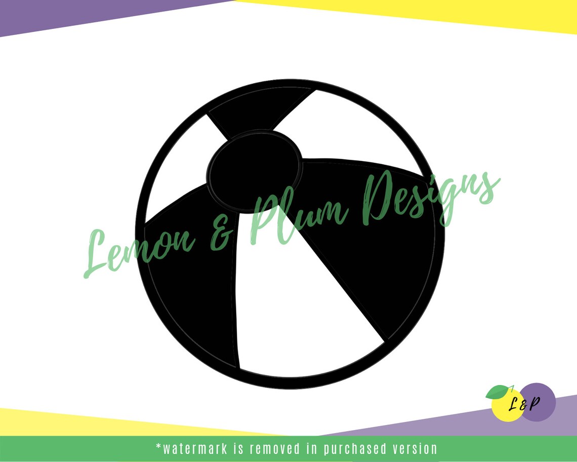 Beach Ball SVG - Beach Ball PNG - Beach Ball Cut File - Beach Ball ...