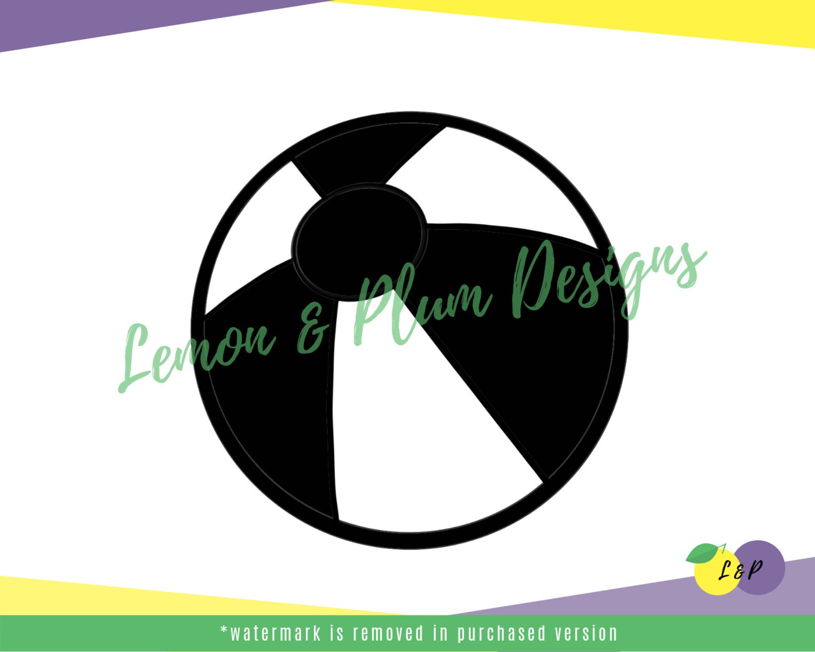 Beach Ball SVG - Beach Ball PNG - Beach Ball Cut File - Beach Ball ...
