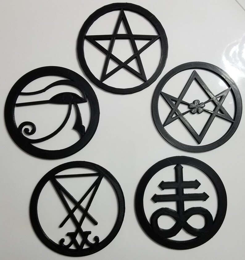 Lilith Sigil Wicca Pagan Gothic Decor Wall Art Leviathan Satan - Etsy