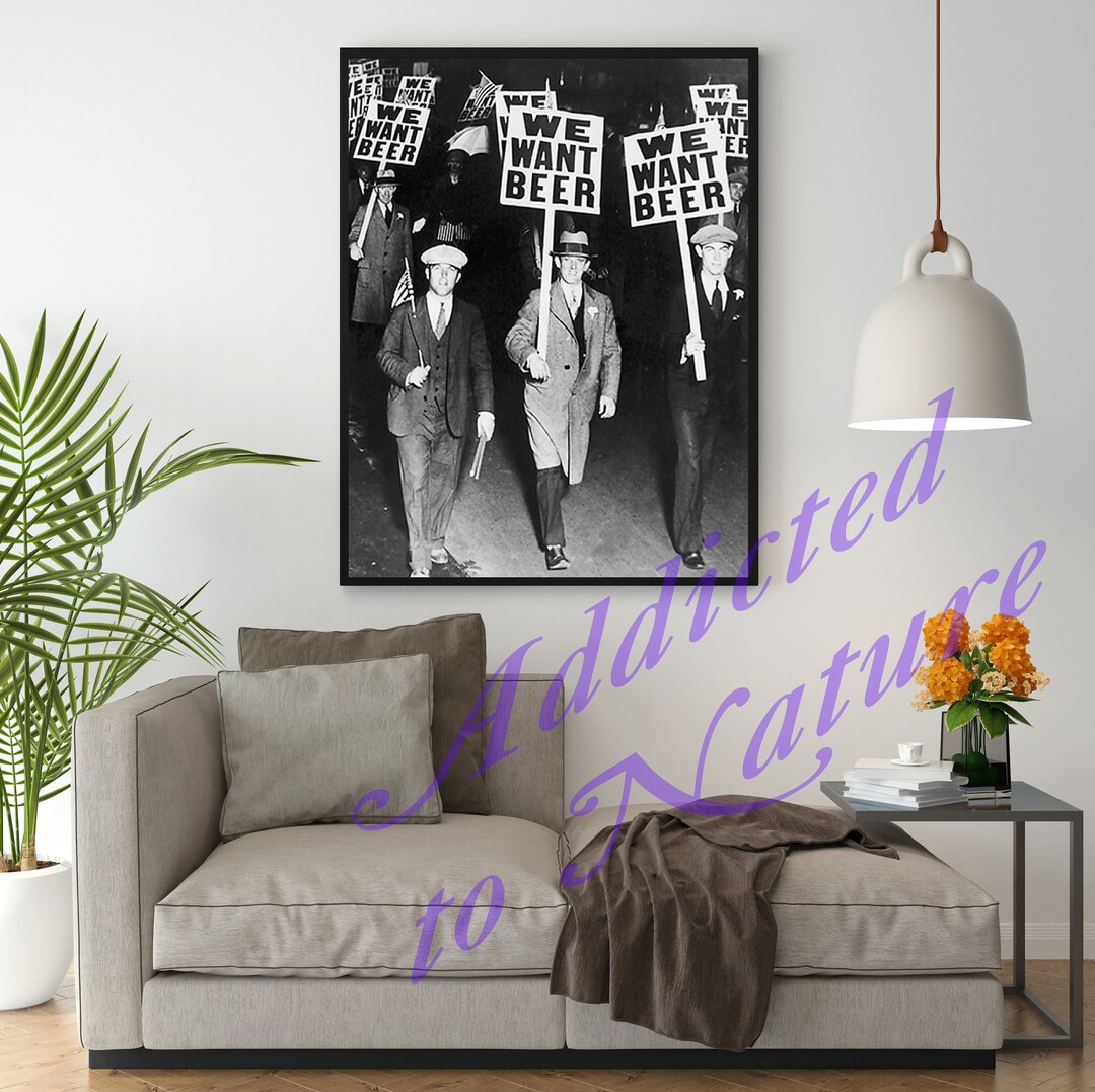Prohibition March Retro Vintage Photo Digital Print Poster Downloadable ...