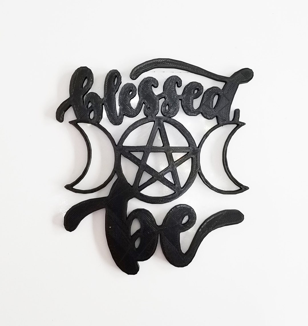 Blessed Be Gothic Wicca Wall Art / Wiccan Goth Decor / Pagan Decoration ...
