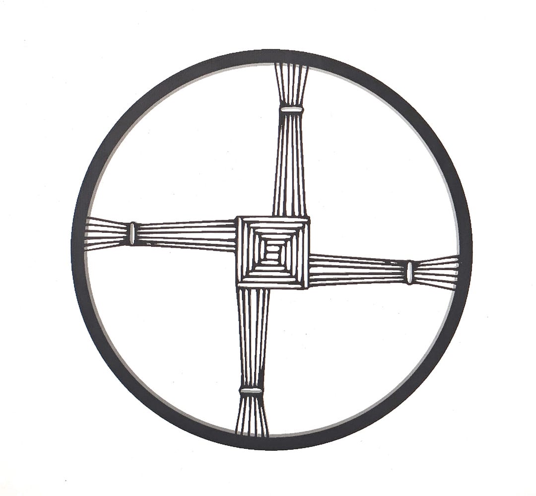 St. Brigid's Cross Imbolc Wicca Pagan Gothic Decor Wall Art Altar ...