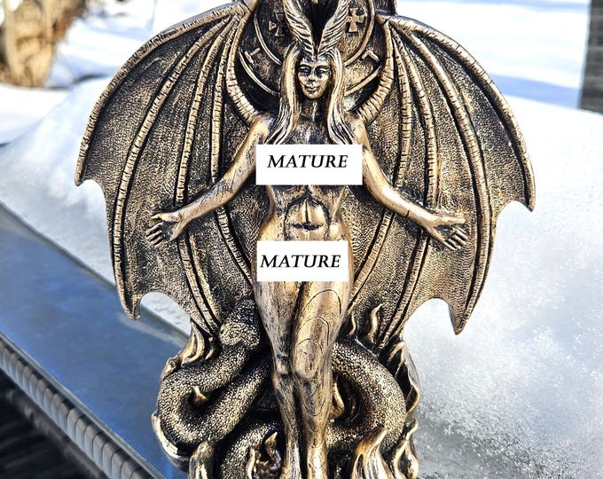 Lilith Ishtar Inanna Goddess Mother of Demons Altar Resin Statue ...