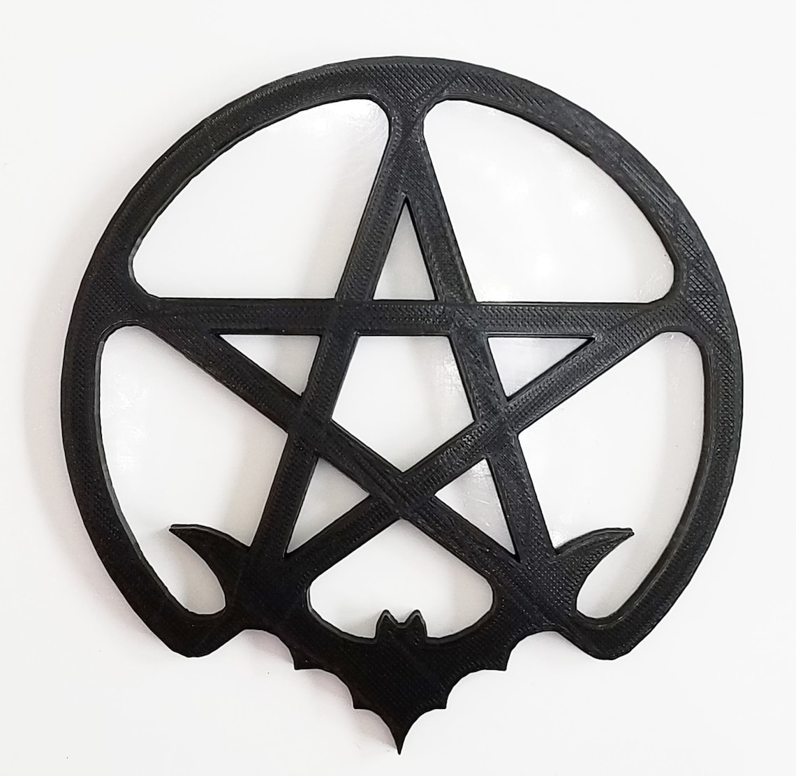 Pentacle Pentagram Bat Wicca Pagan Gothic Decor Wall Art Altar ...