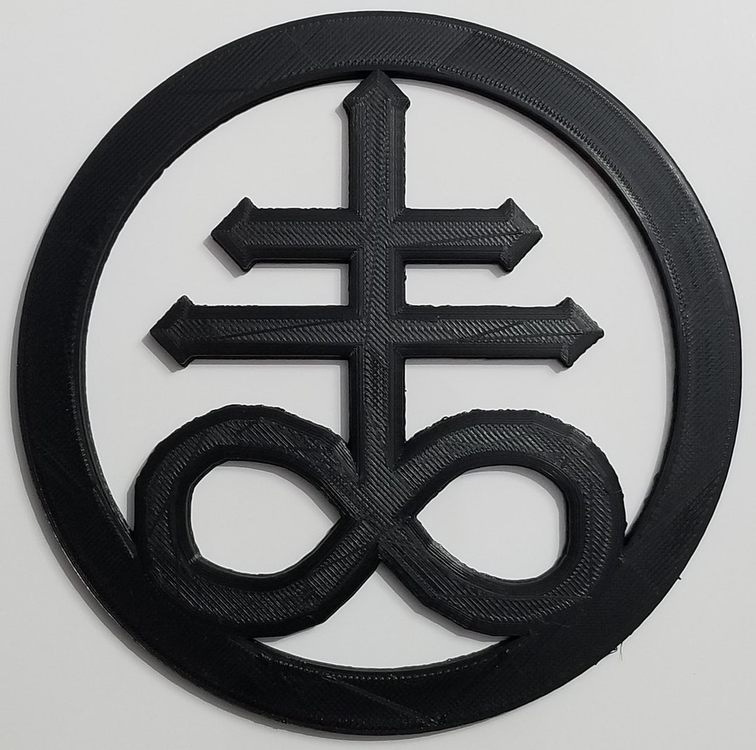 Lucifer Cross Wicca Decor Pagan Goth Decor Wall Art Leviathan Satan ...