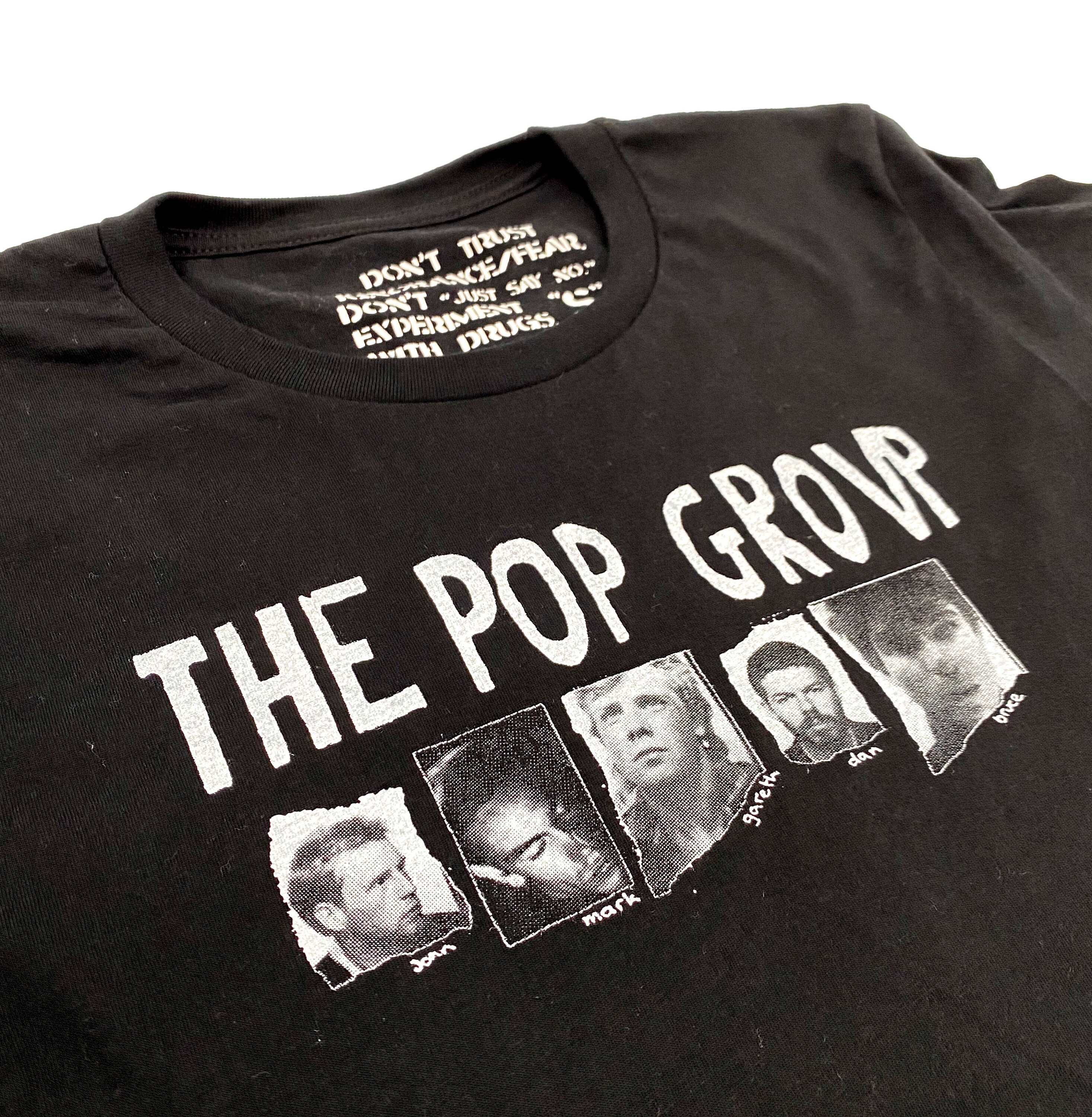 Camiseta The Pop Group Banda Negra - Etsy España
