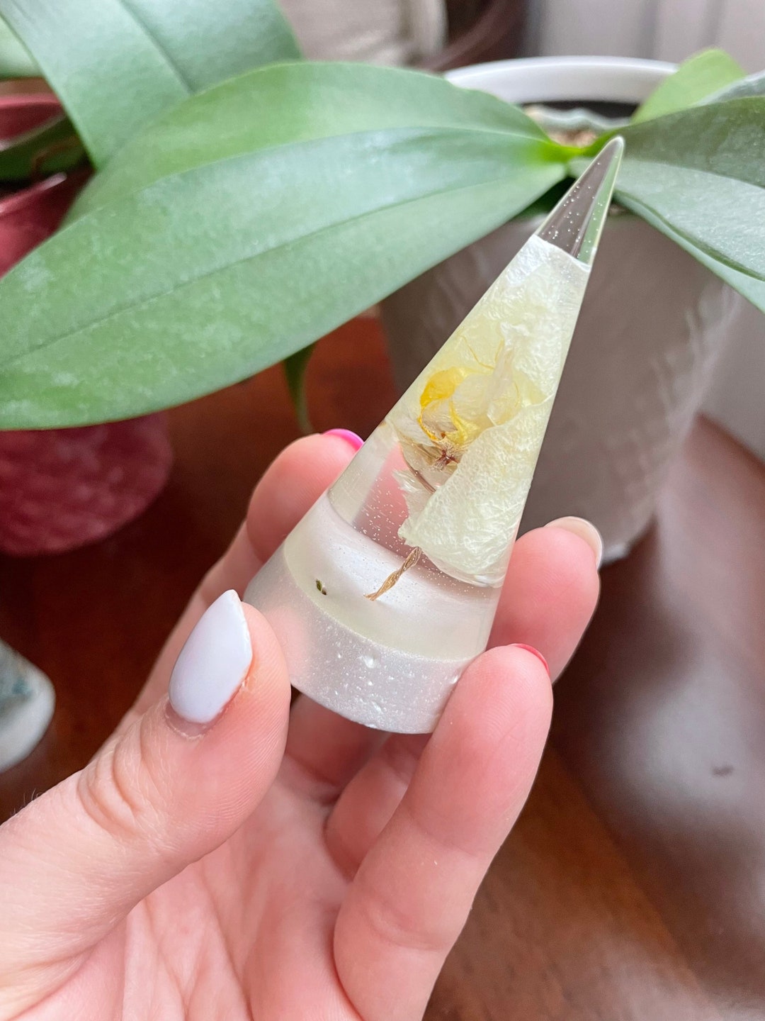 Wedding Ring Holder, Resin Ring Display, Floral Ring Holders, Epoxy ...