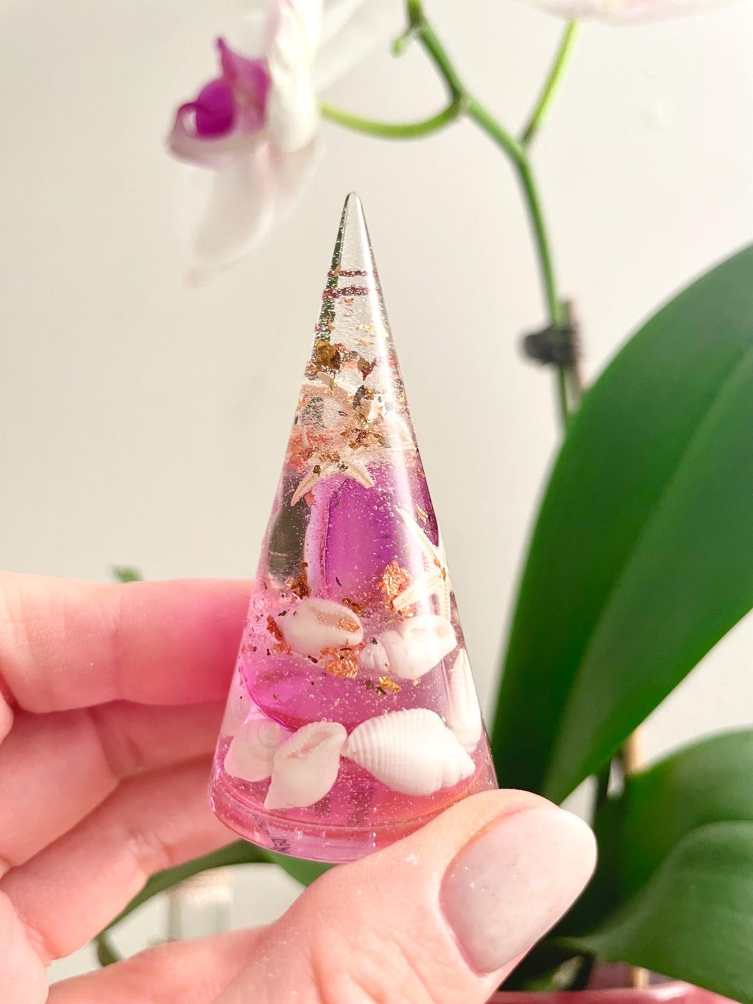 Tropical Seashell Epoxy Resin Ring Holder, Wedding Engagement Gift - Etsy