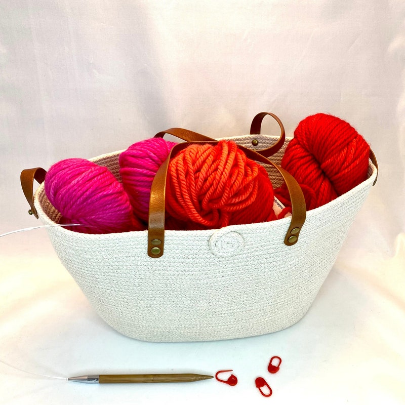 Knitting Basket - Etsy