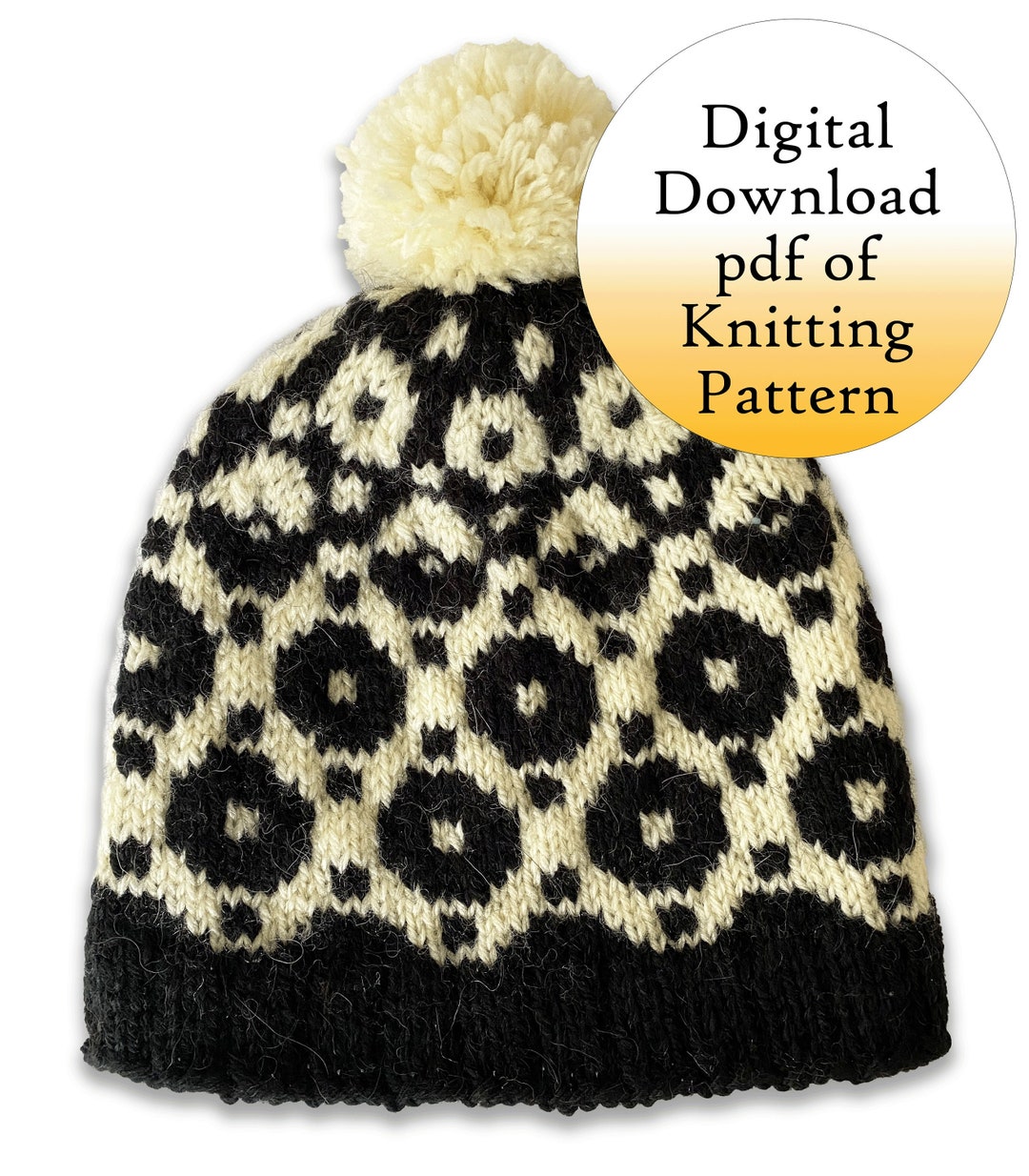 Knitting Pattern for Spot on Hat, Digital Download, Winter Hat, Knit ...