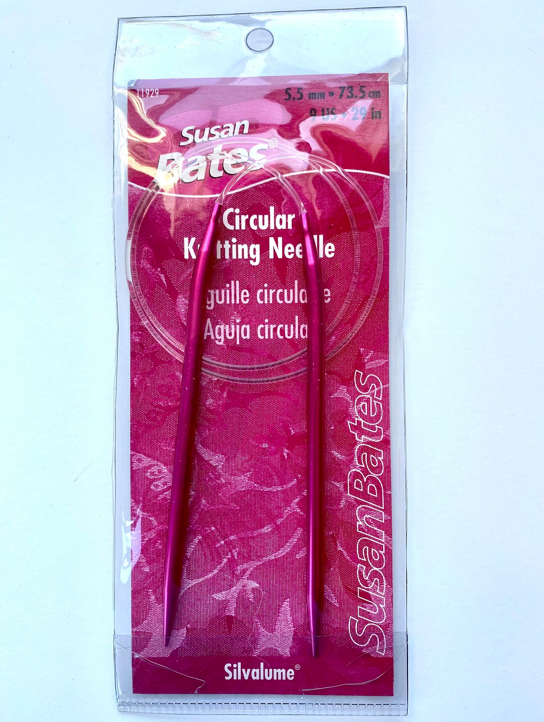 Susan Bates Circular Knitting Needle, Size US 9 (5.5mm), 29 Inches Long ...