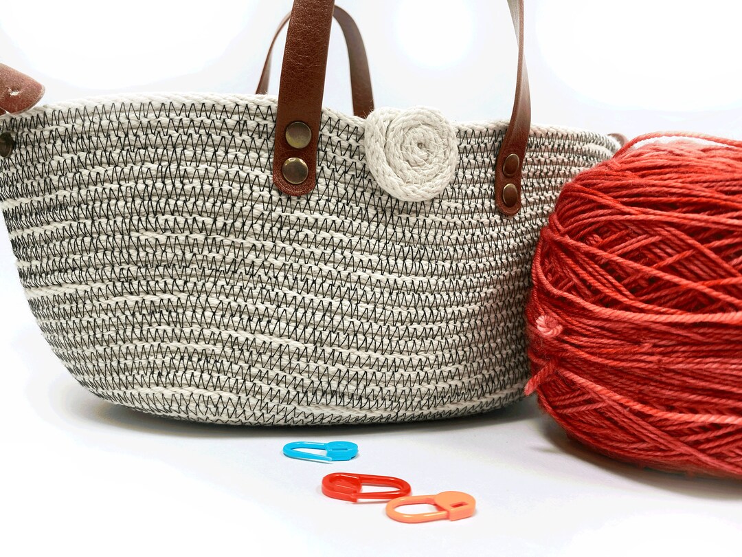 The 'untangle My Yarn' Bowl in Black! Knitting Project Bag, Yarn ...