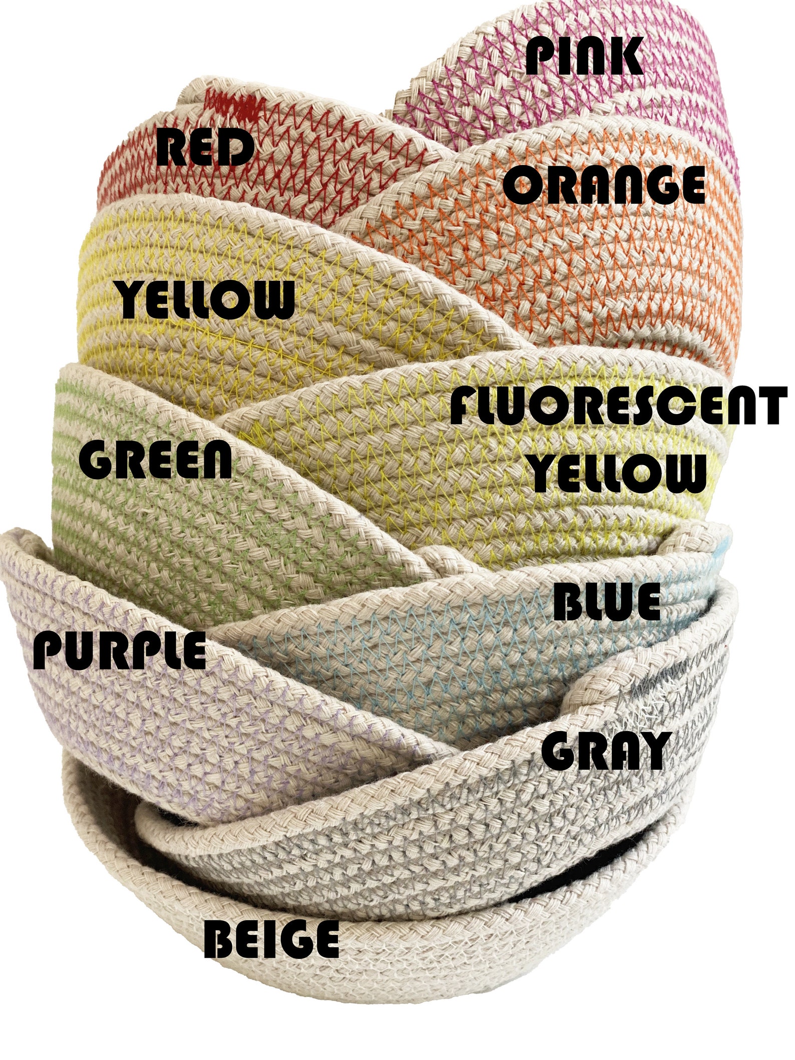 Small Storage Bowl Made of Cotton Rope. Perfect for Storing - Etsy