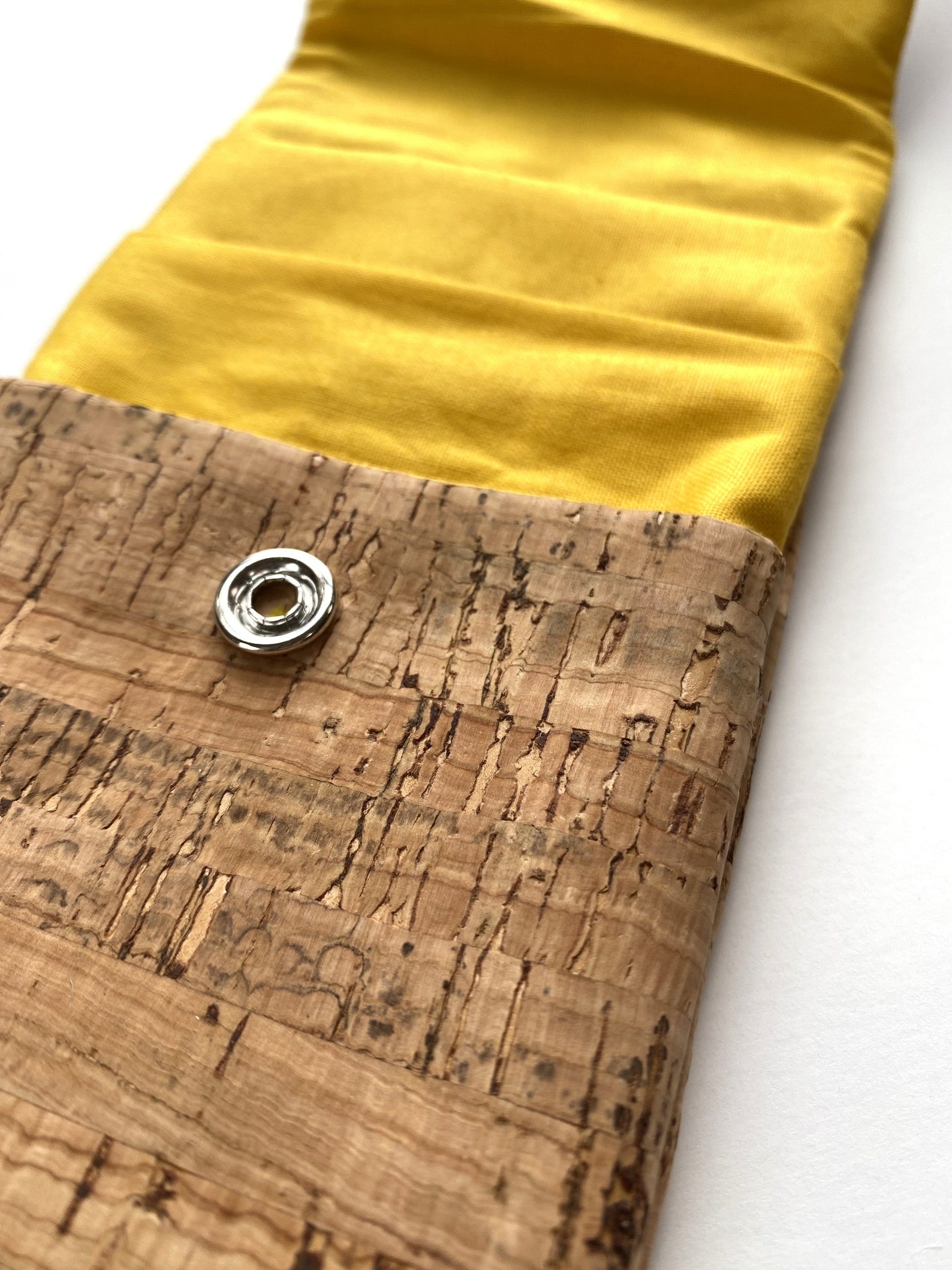 Handmade Cork Fabric Knitting Needle Case, Embroidered US 7, With ...