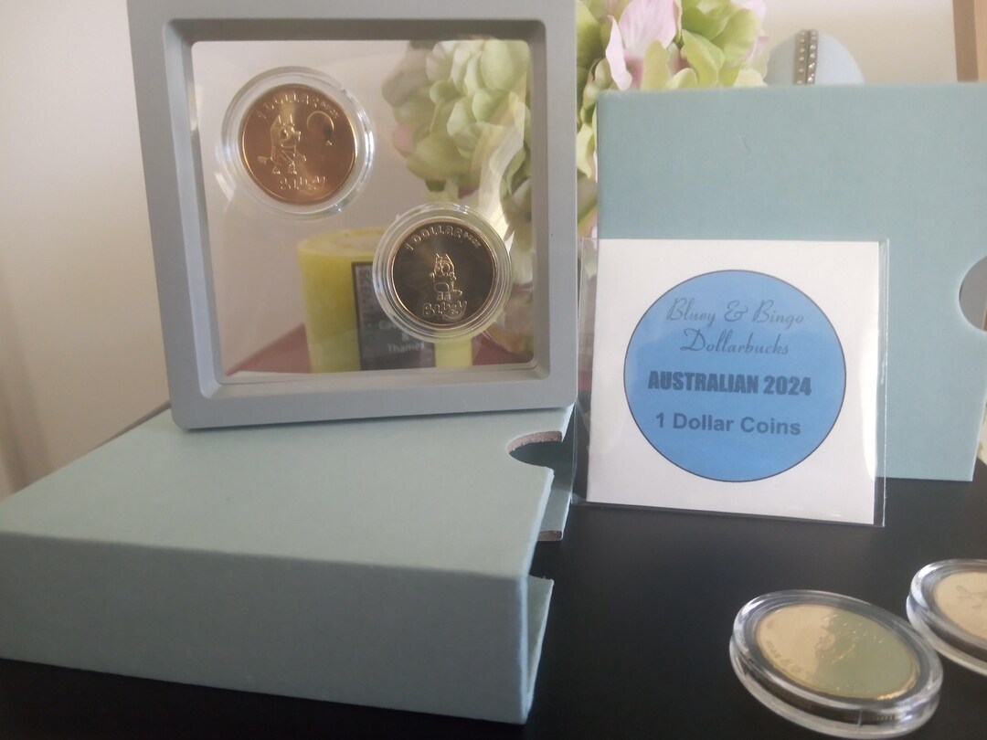 2024 BLUEY and BINGO DOLLABUCKS 1 Dollar Coins, Bluey & Bingo Gift Box ...