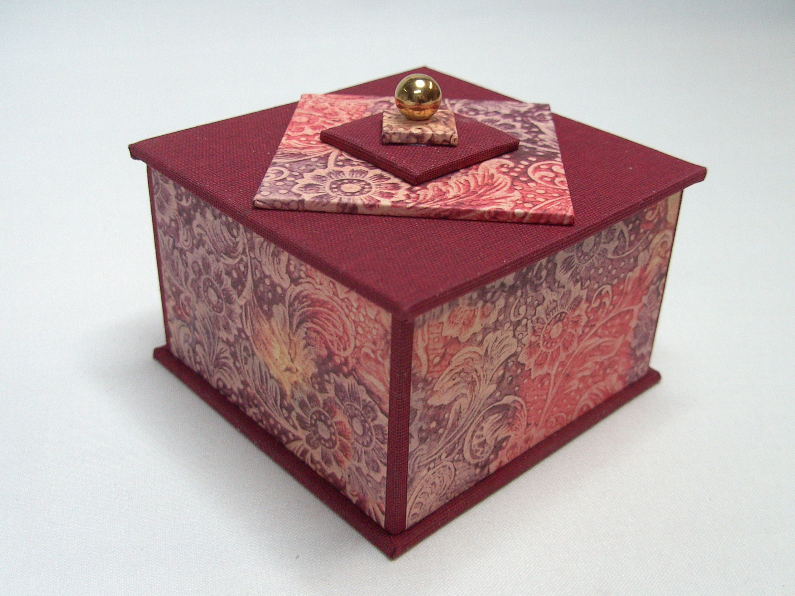 Small Box With Decorative Lid - Etsy