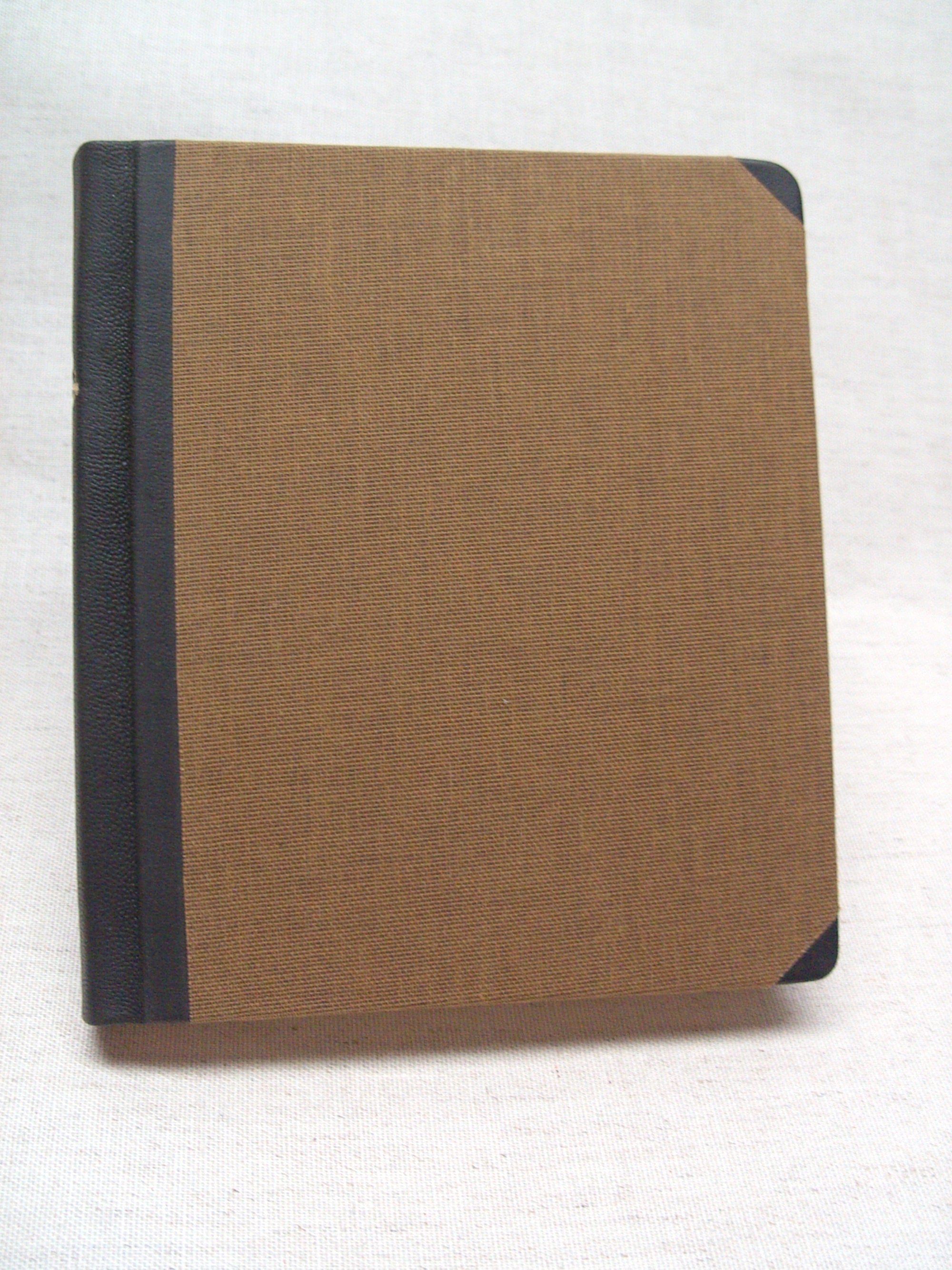 Handmade Half Leather Binding. Notebook Lined, Brown - Etsy