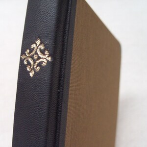 Handmade Half Leather Binding. Notebook Lined, Brown - Etsy