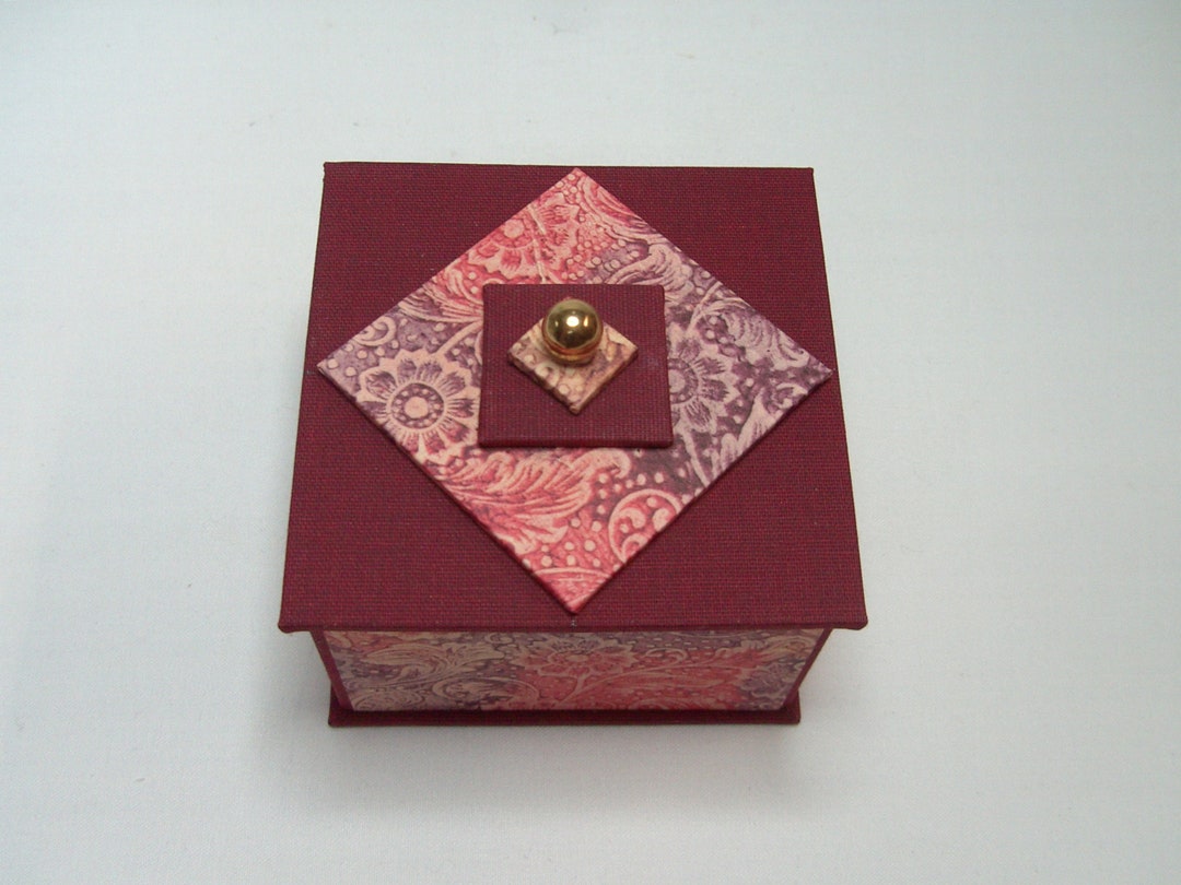 Small Box With Decorative Lid - Etsy