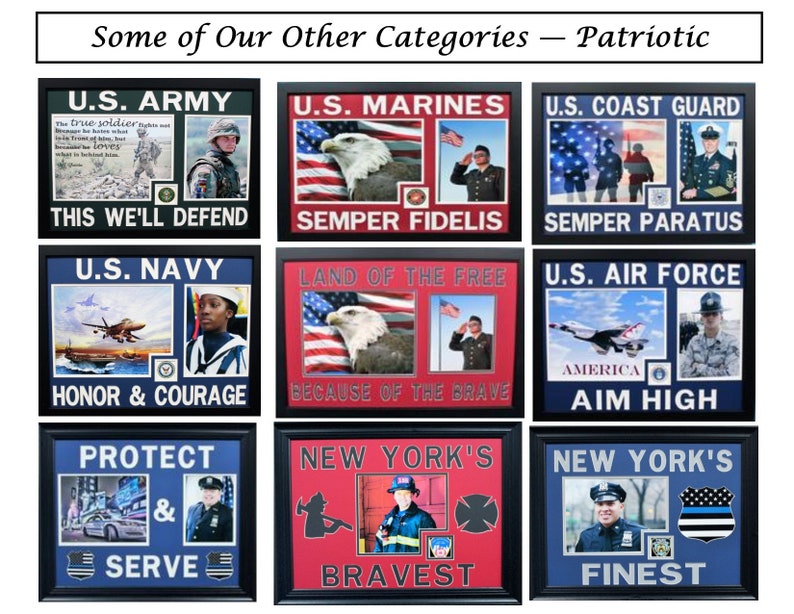 PERSONALIZED Police Officer Tribute or Memorial Gift 2 Photo Collage 16 ...