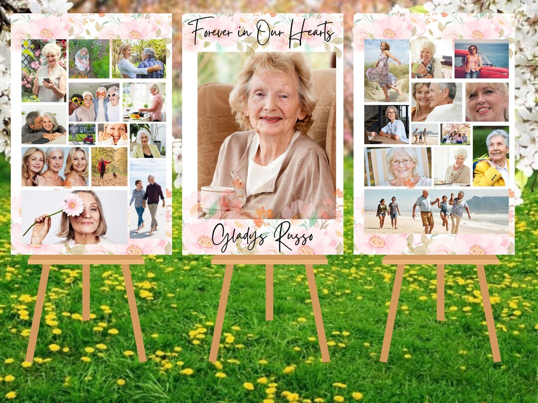Funeral Memorial Photo Boards, Funeral Photo Memory Boards, Memorial ...
