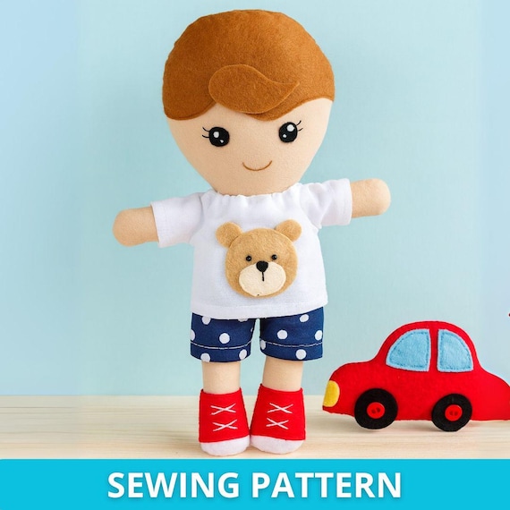 Boy Doll Patterns To Sew Memory Dolls Boys PDF Sewing Pattern And