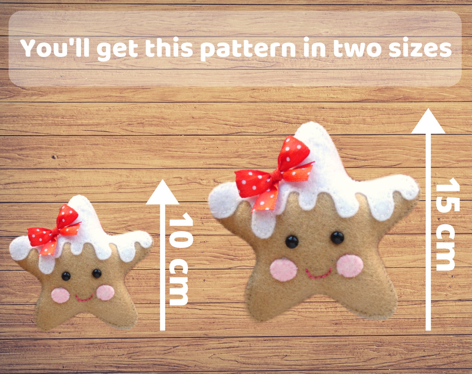 PDF Gingerbread Star Ornament Sewing PATTERN & Tutorial - Etsy