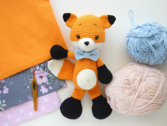 Fall Crochet Fox PDF Pattern Amigurumi Woodland Animals - Etsy