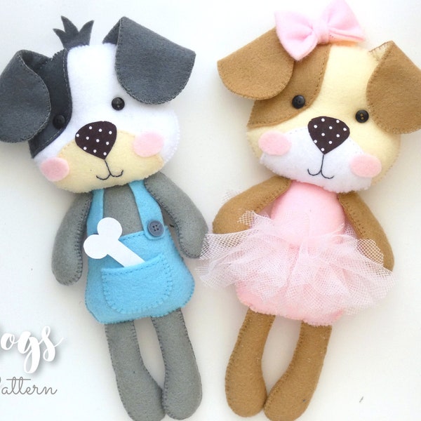 Stuffed Dog Sewing Pattern - Etsy