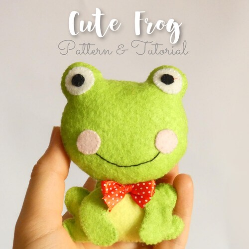 PDF Felt Frog Sewing PATTERN & Tutorial Stuffed Animals - Etsy