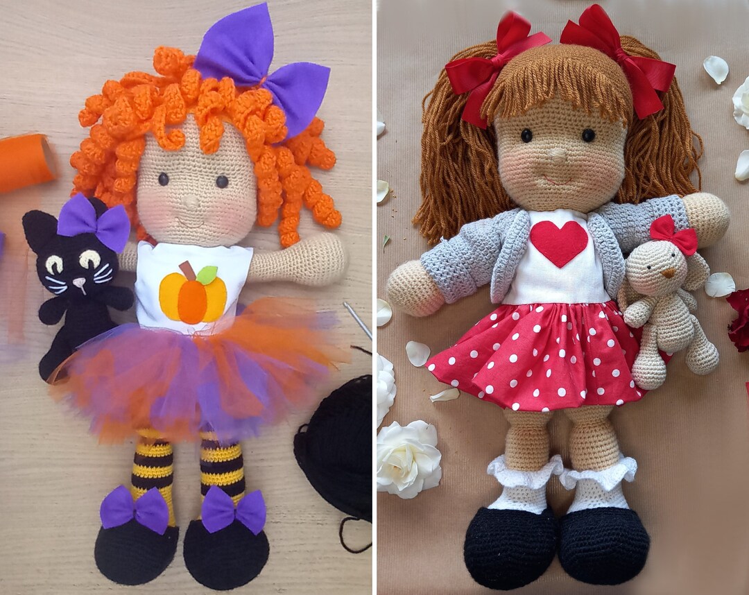 2 in 1: Rag Doll Crochet Pattern PDF - Etsy