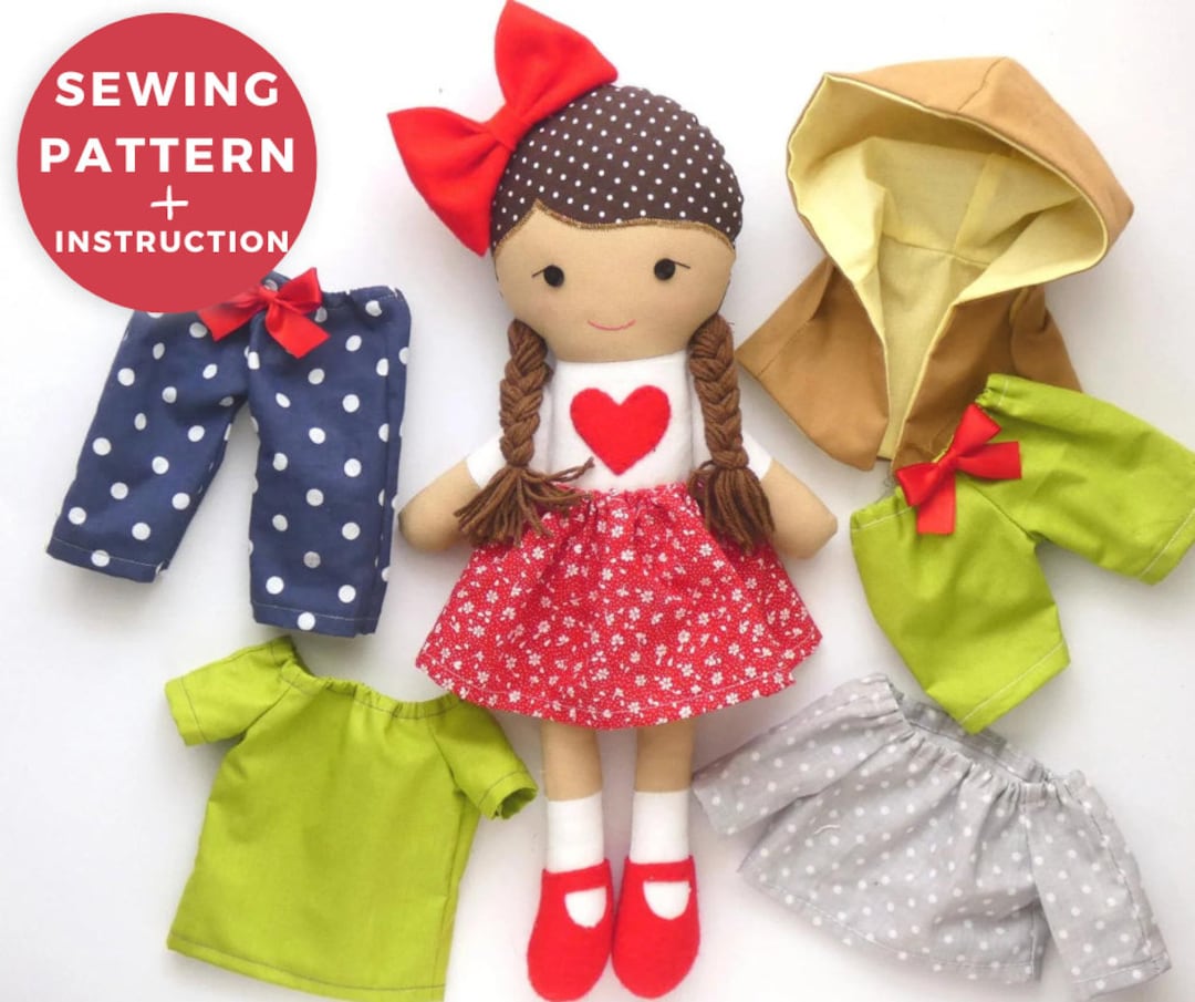 Sewing a Cute Rag Doll - Rag Doll Sewing Patterns • Craftdrawer